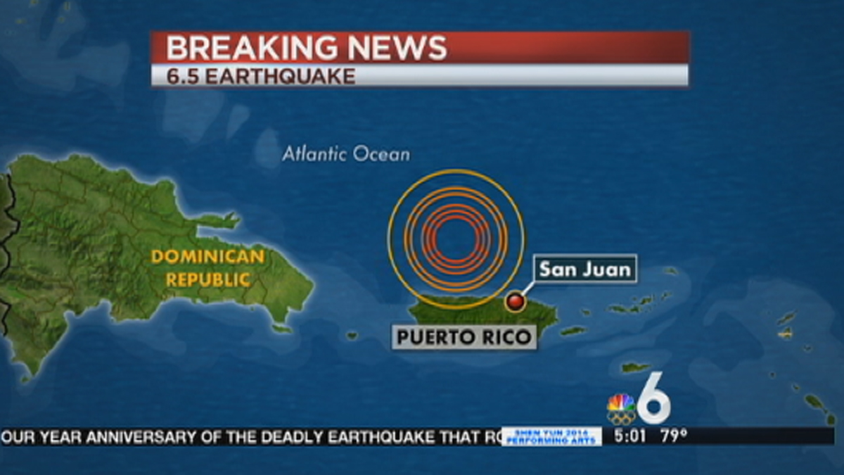 6.4-Quake Shakes Puerto Rico, Causing Minor Damage – NBC 6 South Florida
