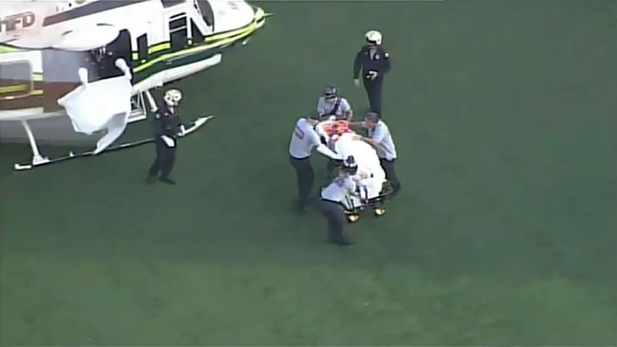 Miami-Dade Firefighter Airlifted to Hospital After Falling Down ...
