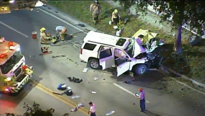 One Person Killed, 4 Injured After SUV Hits Tree in North Miami – NBC 6 ...