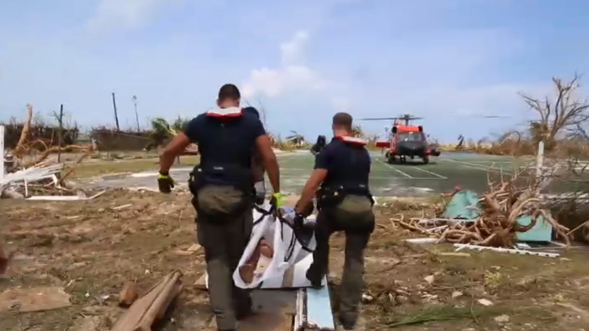 Footage Shows US Coast Guard Rescue Operations in Bahamas After ...