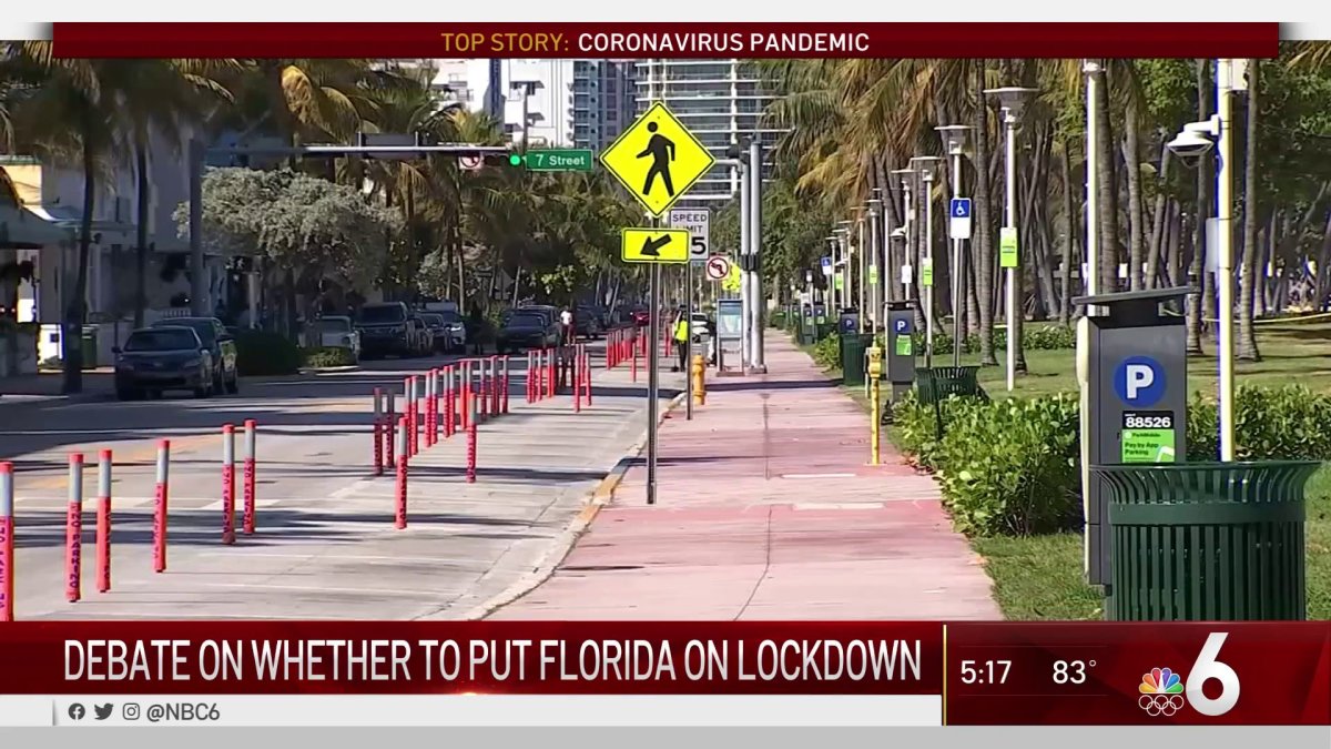 Debate on Whether to Put Florida on Lockdown – NBC 6 South Florida
