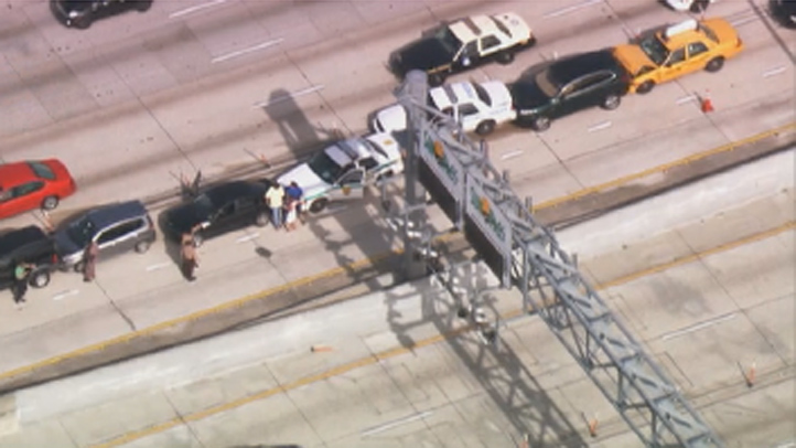 Traffic Jam on I-95 North After 7-Vehicle Crash – NBC 6 South Florida