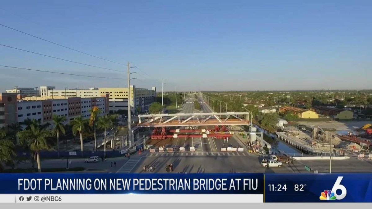 FDOT Planning on New Pedestrian Bridge at FIU – NBC 6 South Florida