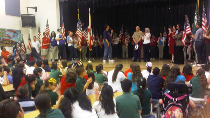 Hero’s Welcome Overwhelming for Marine in Return to His Hialeah ...