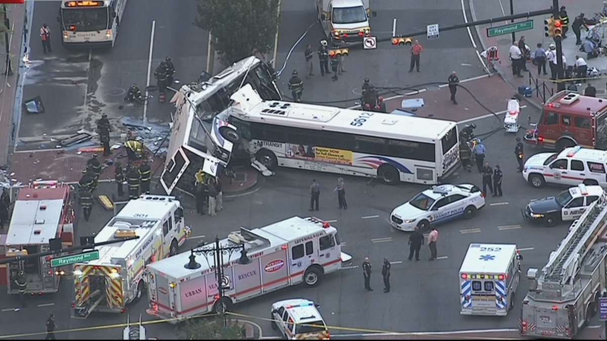 NJ Transit Bus Demolished in Horrific T-Bone Crash; 2 Dead, 17 Hurt ...