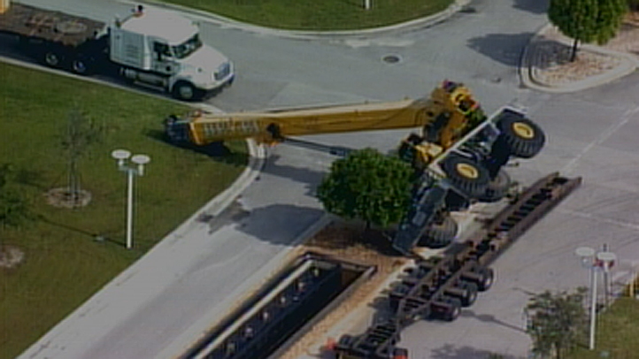 Overturned Crane in Doral Sends 1 Person to Hospital With Minor ...
