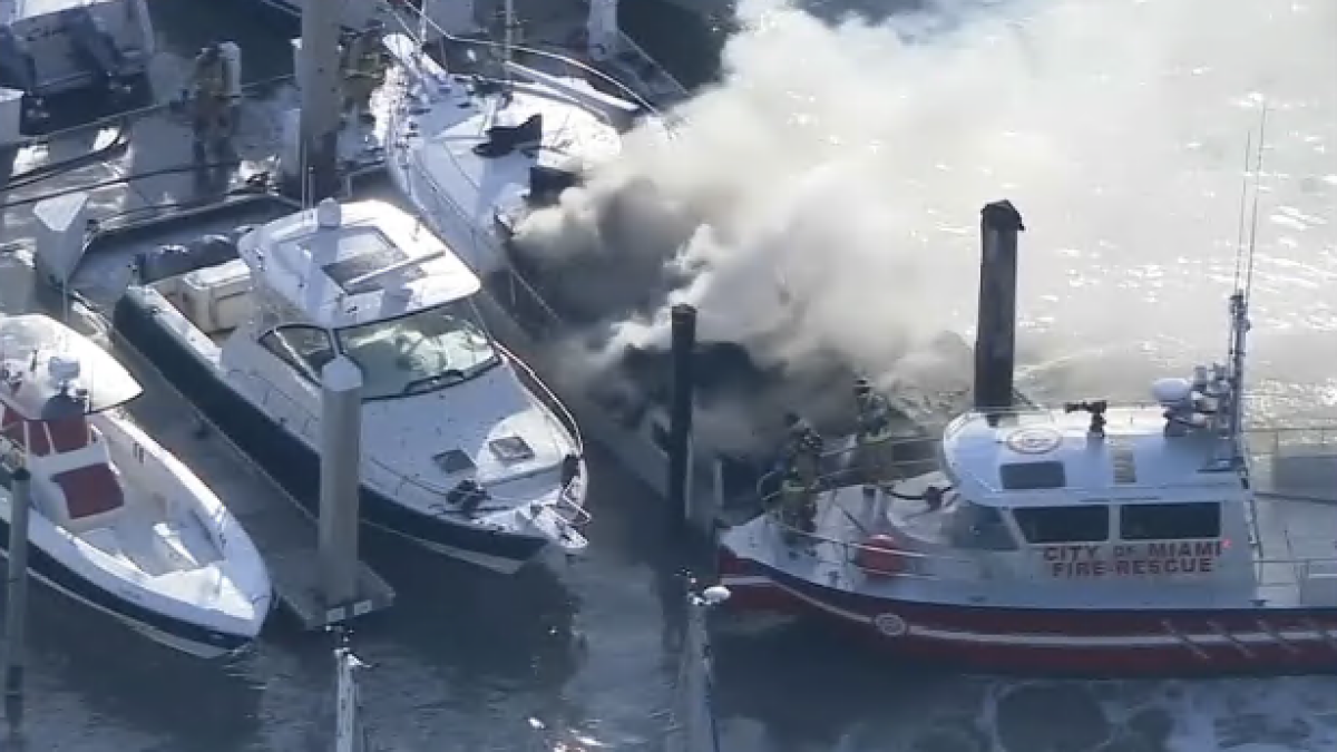 Crews Battle Fires on Multiple Boats in Key Biscayne – NBC 6 South Florida
