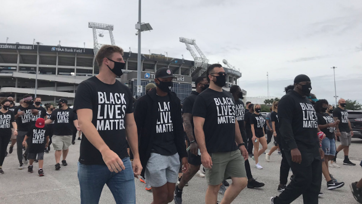 ’Today We Say No More’: NFL’s Jacksonville Jaguars March to Sheriff’s ...