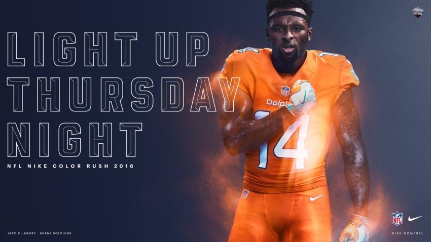 Miami Dolphins Unveil All Orange ‘Color Rush’ Uniforms for Thursday ...