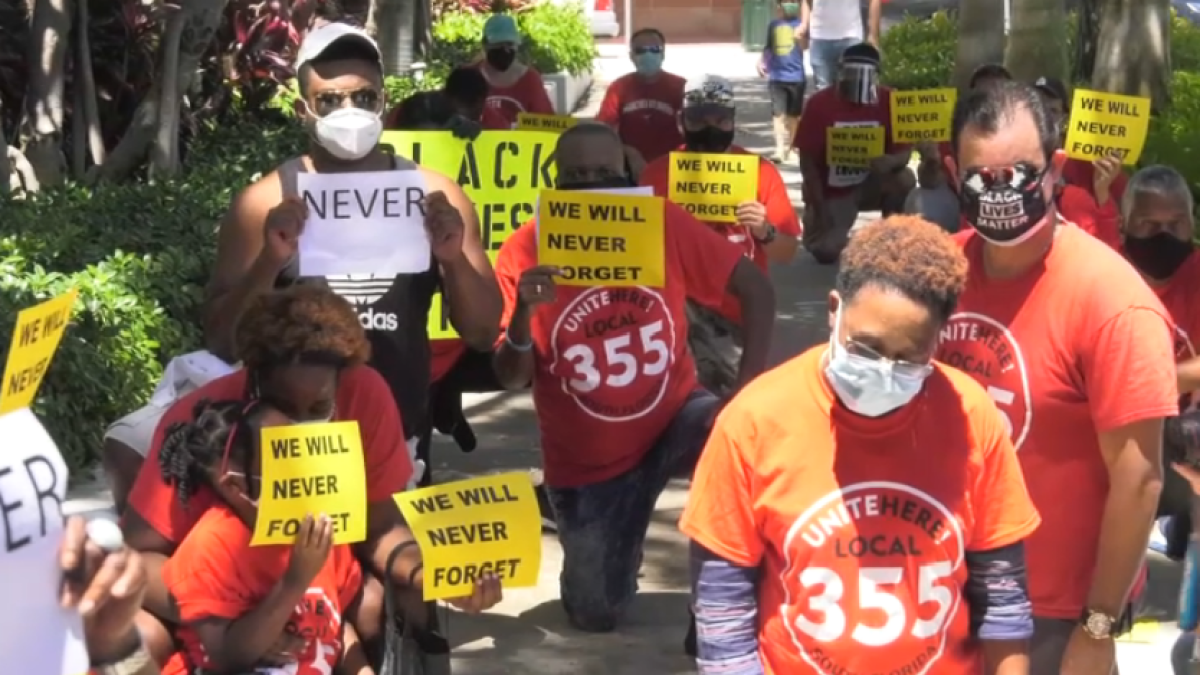 Minority Essential Workers Protest Racial Disparities During Pandemic ...