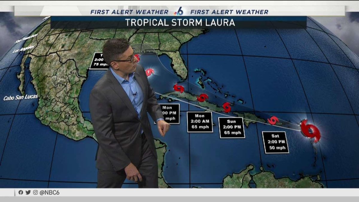 Tropical Storm Laura Update: 5 PM – Aug 21 – NBC 6 South Florida
