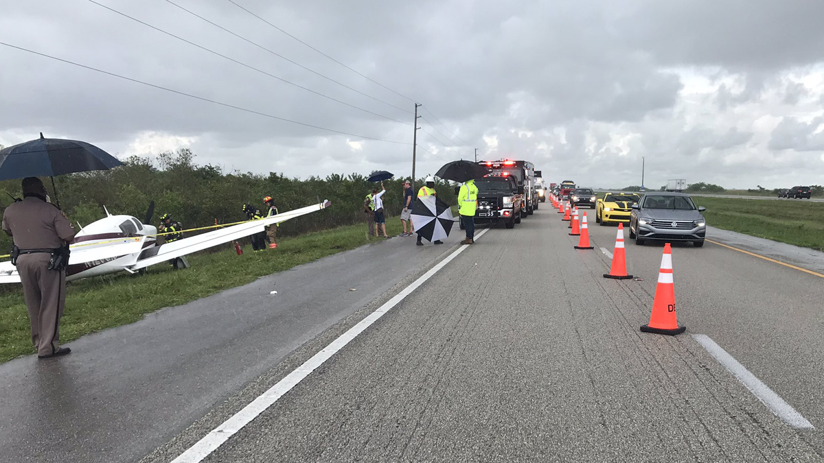 Small Plane Makes Emergency Landing on Alligator Alley in Broward – NBC ...