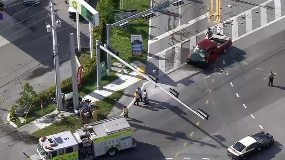 Driver Killed In Fiery 3 Car Crash In Sw Miami Dade Nbc 6 South Florida