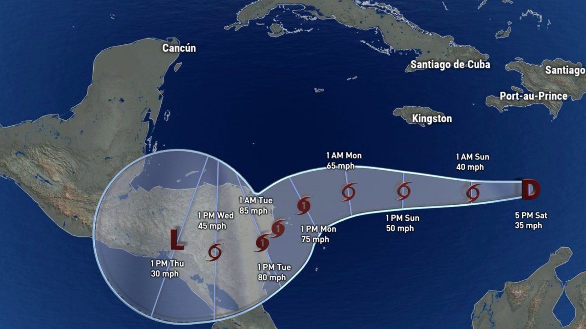 Tropical Storm Eta Expected to Reach Hurricane Strength Monday – NBC 6 ...