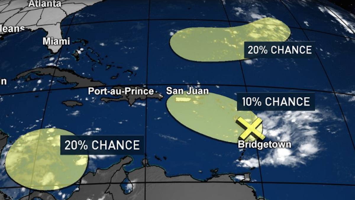 Three Disturbances Could Bring Heavy Rainfall to Caribbean Nations This ...