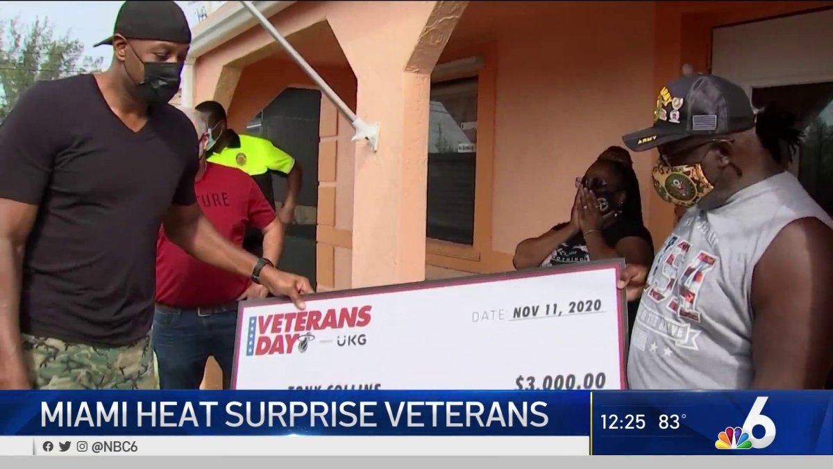 Miami Heat Legends Honor Veterans in South Florida – NBC 6 South Florida