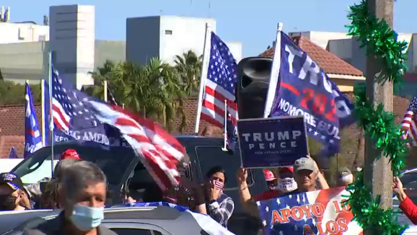 Trump Supporters Lead Caravan Through Miami to Protest Election Results ...