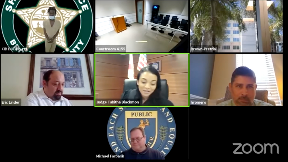 Suspect Flirts With Broward Judge During Virtual Bond Court Hearing
