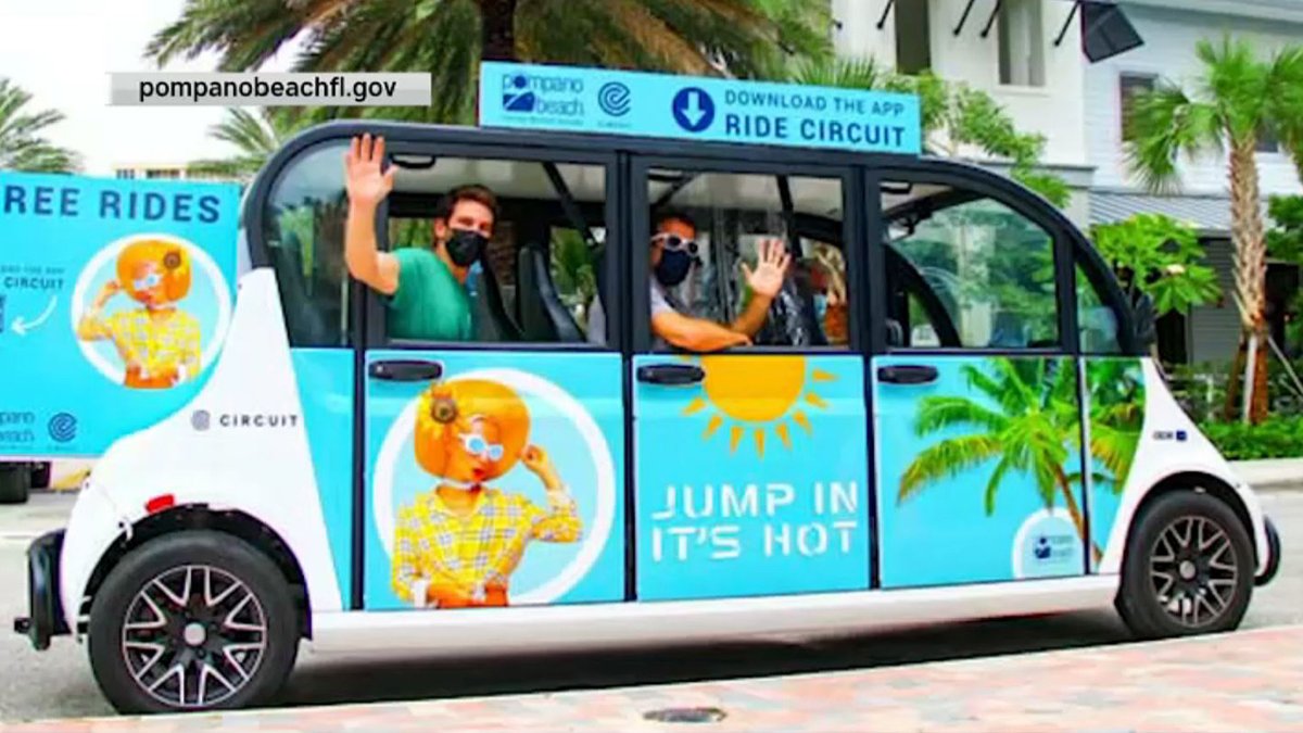 Pompano Beach Unveils Free Shuttle Taking Riders Across the City – NBC ...
