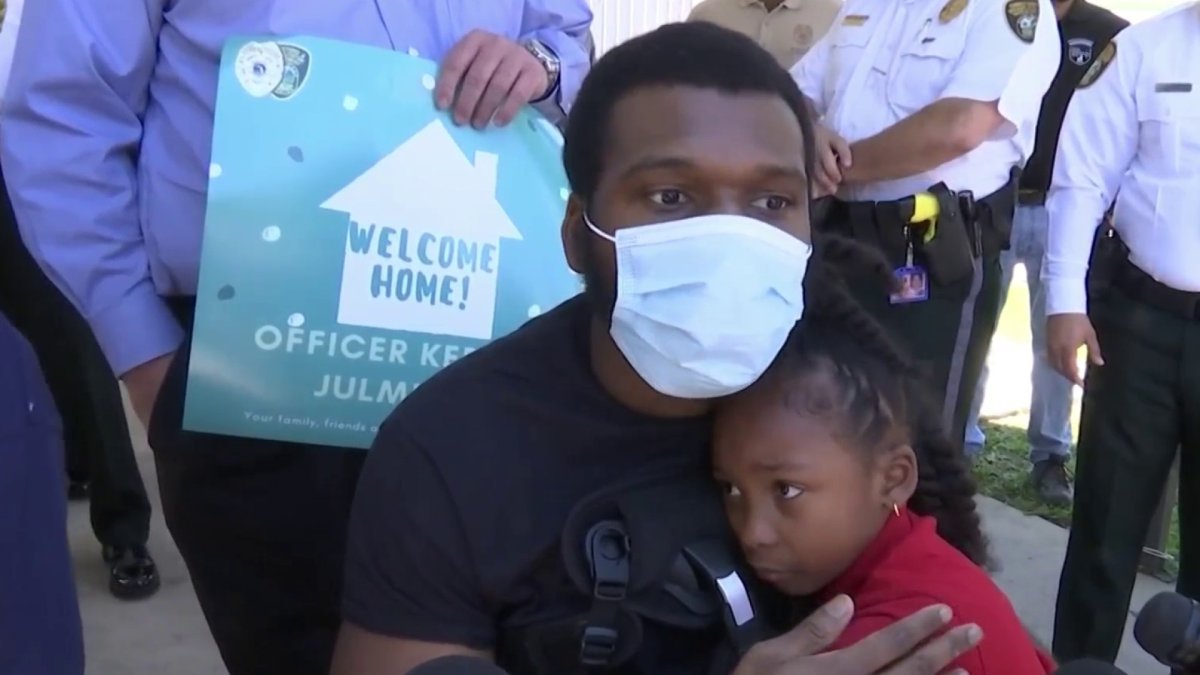 Miami Dade Corrections Officer Gets Heros Welcome Home After Near