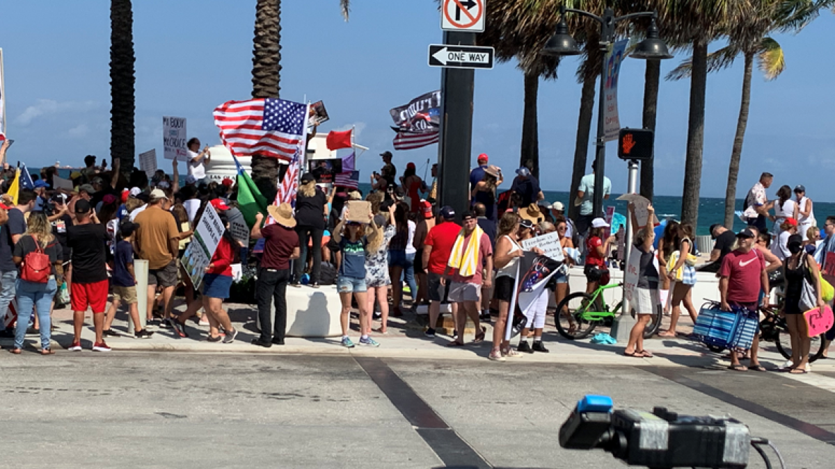 ‘It’s Just Freedom of Speech’: Hundreds of Maskless Protesters Flood ...