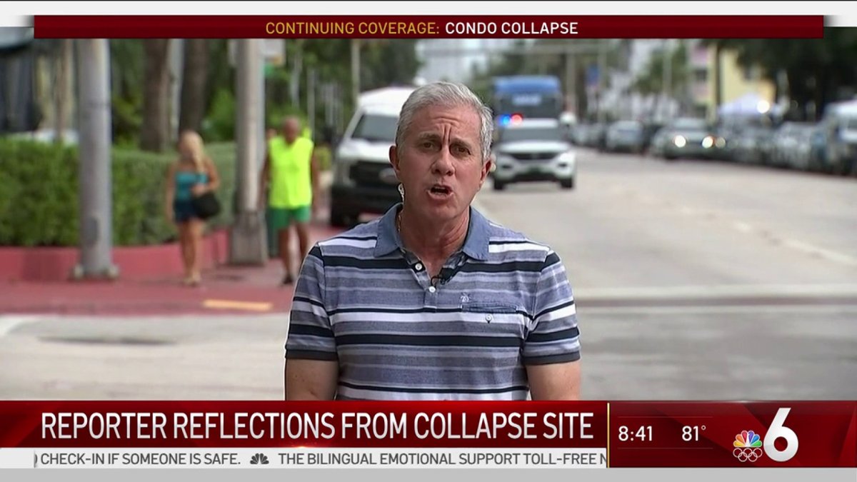 Reporter Reflections From Collapse Site – NBC 6 South Florida