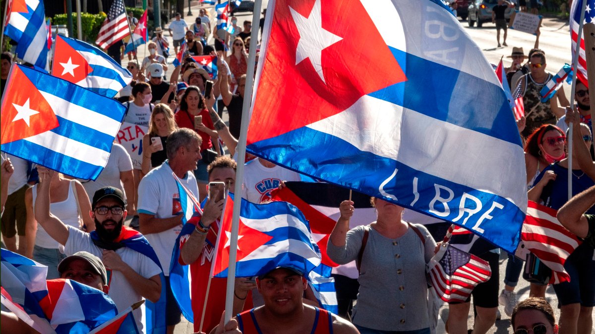 South Florida Caravan To Washington, D.C. in Support of Cuban Protests ...