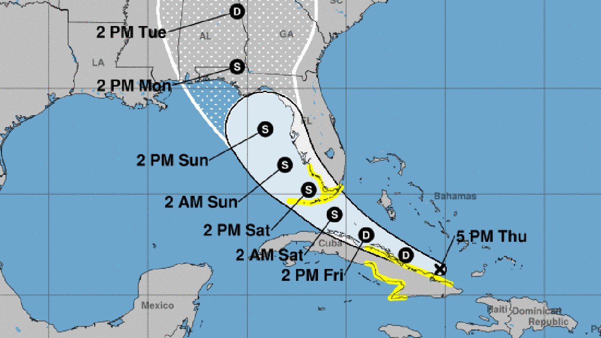 Tropical Storm Watch in Keys, SW Florida as Fred Churns North of Cuba ...
