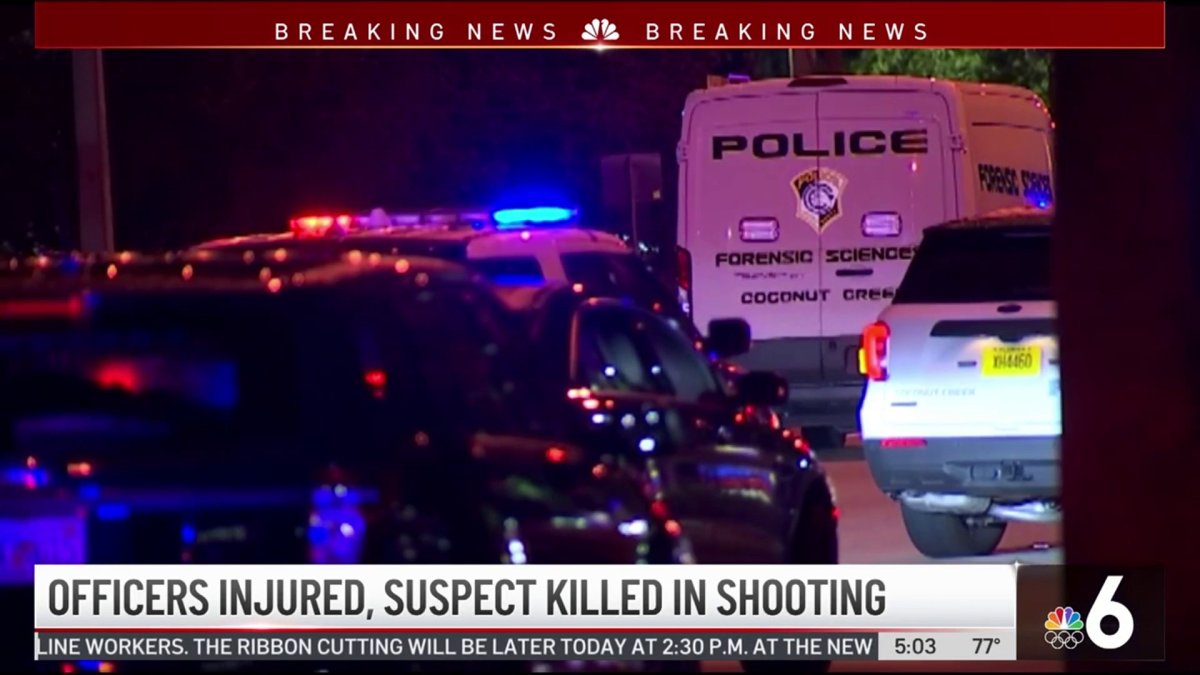 Officers Injured, Suspect Killed in Coconut Creek Shooting – NBC 6 ...