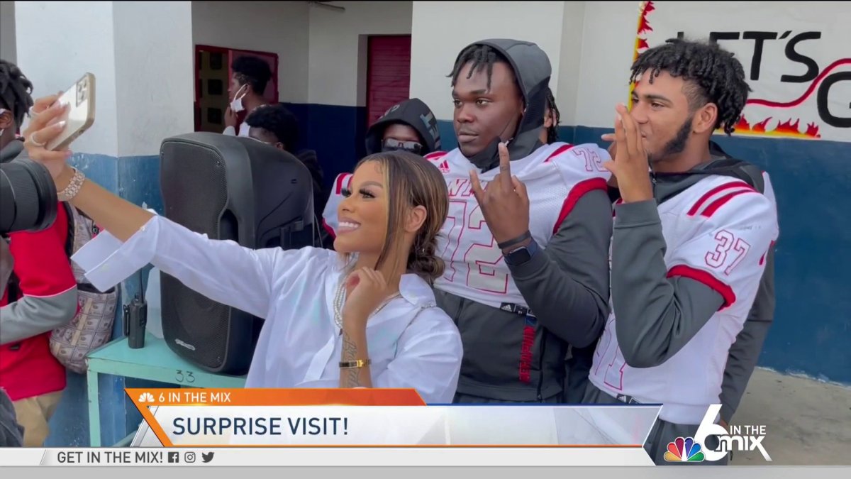 Rapper Mellow Rackz Pays Surprise Visit to North Miami Beach High ...