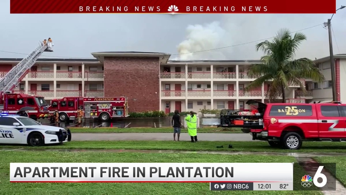 Apartment Fire Breaks Out in Plantation Building – NBC 6 South Florida
