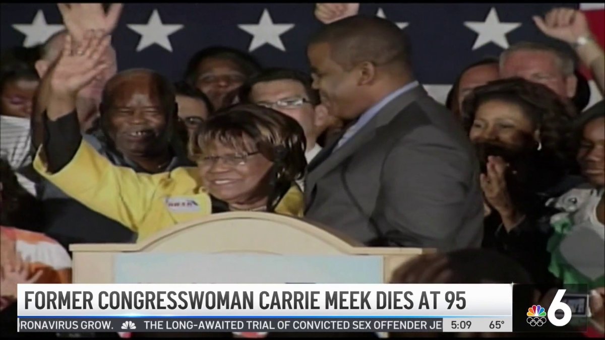 Former Congresswoman Carrie Meek Dies at 95 – NBC 6 South Florida