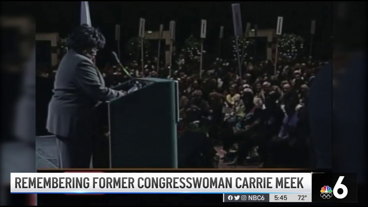 Remembering Former Congresswoman Carrie Meek – NBC 6 South Florida