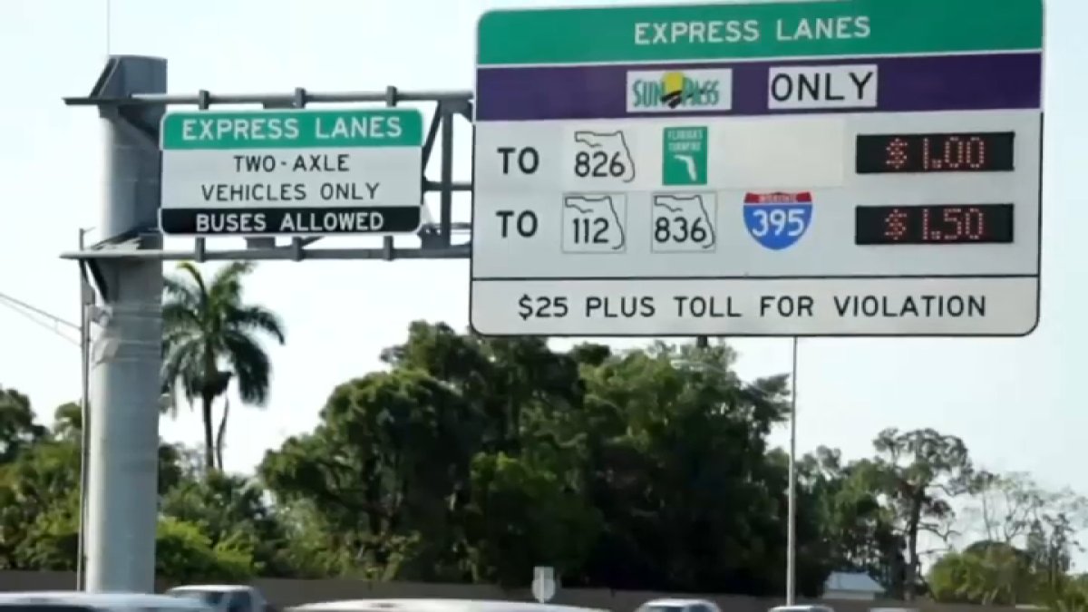 New Toll Charges Begin Saturday for I-95 Express Lanes in Broward – NBC ...