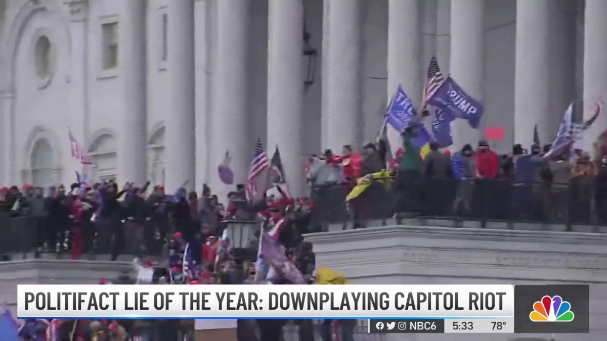 Downplaying Capitol Riot Named PolitiFact “Lie of the Year” – NBC 6 ... Downplaying Capitol Riot Named PolitiFact “Lie of the Year” – NBC 6 ...