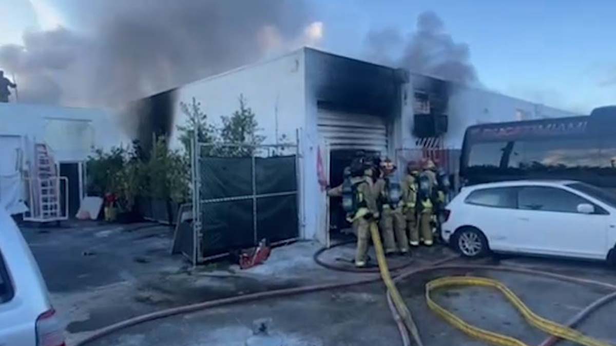 Miami Warehouse Fire Sends Man To Hospital – NBC 6 South Florida