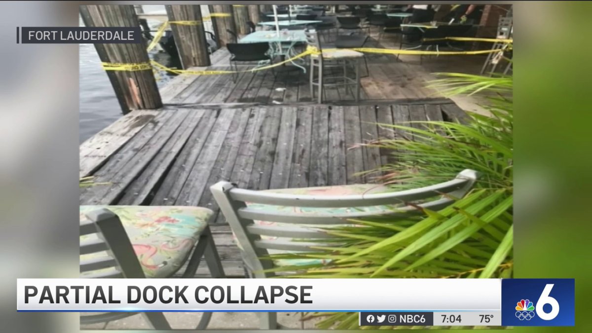 Diners Rescued After Dock Partially Collapses in Fort Lauderdale – NBC ...