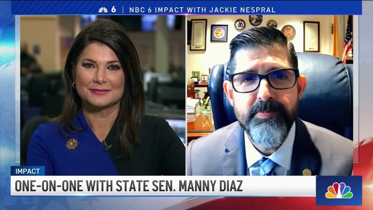 One-On-One With State Sen. Manny Diaz – NBC 6 South Florida