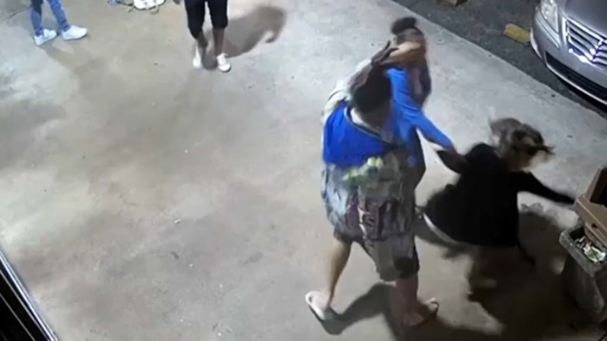 Suspects Sought After Video Shows Woman Attacked Outside Off The Wall