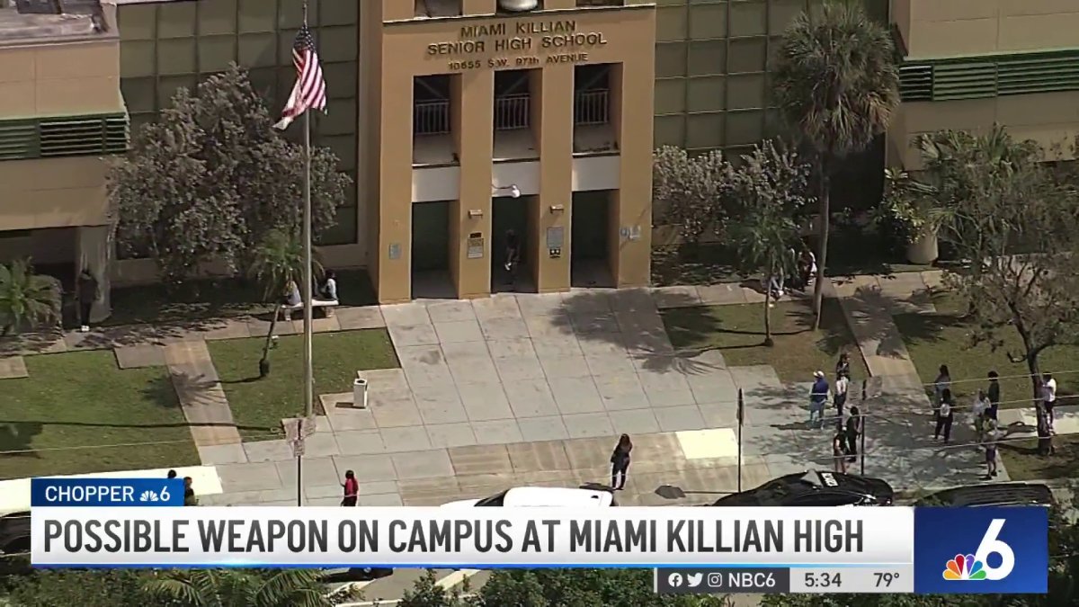 Possible Weapon on Campus at Miami Killian High – NBC 6 South Florida