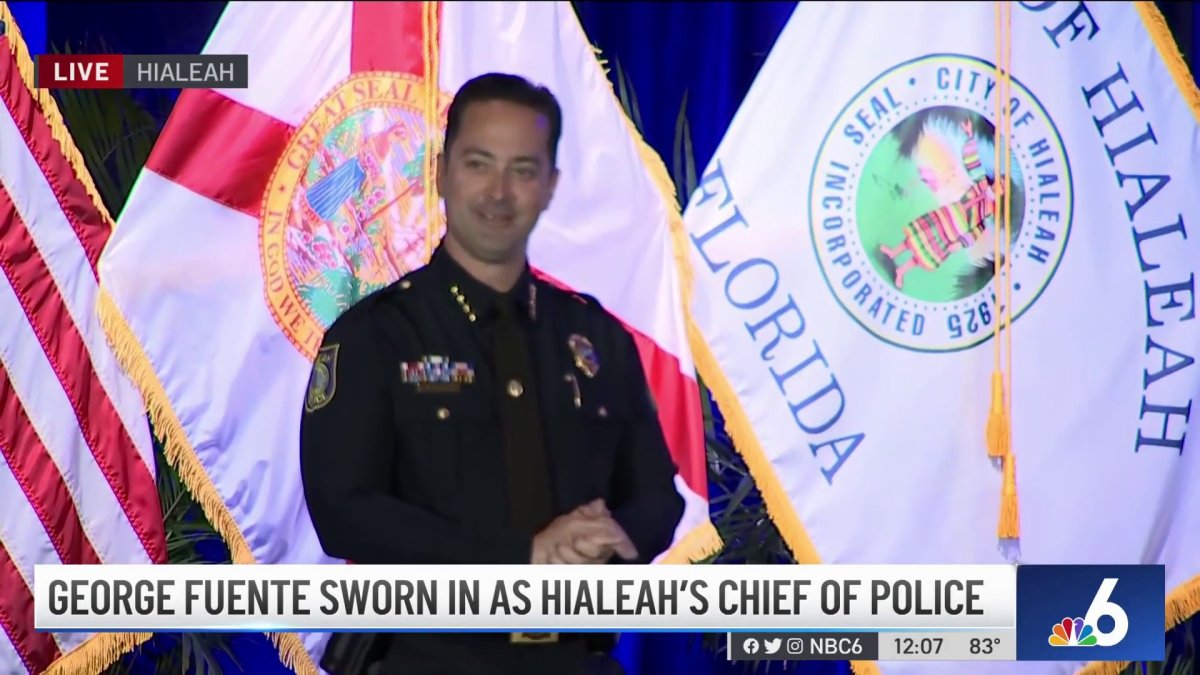 George Fuente Sworn In as Hialeah’s New Chief of Police – NBC 6 South ...