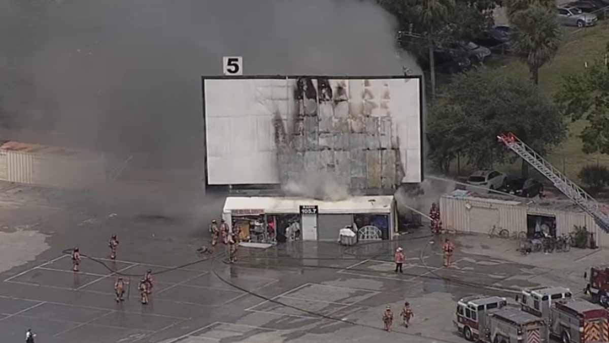 Drive-In Movie Screen Catches Fire at Swap Shop in Lauderhill – NBC 6 ...