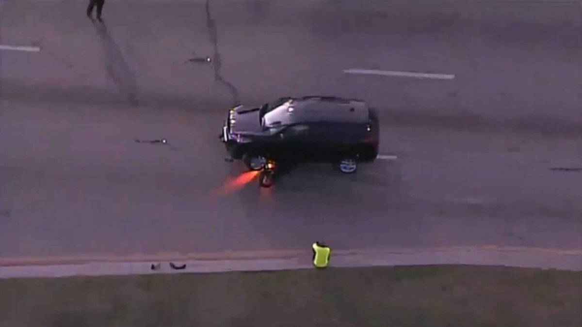 Crash Involving Motorcycle Closes Lanes Of U S 1 In Miami Dade Nbc 6