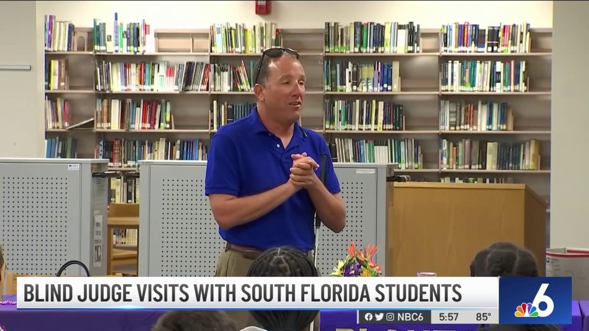 Blind Judge Visits South Florida Students – NBC 6 South Florida