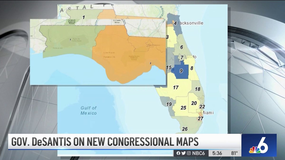 Gov Desantis On New Congressional Maps Nbc 6 South Florida