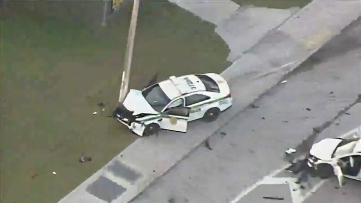 Miami Dade Officer Involved In Crash In Sw Miami Dade Nbc 6 South Florida