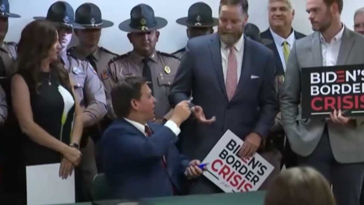 DeSantis Signs Immigration Enforcement Bill, Announces ‘Strike Force ...