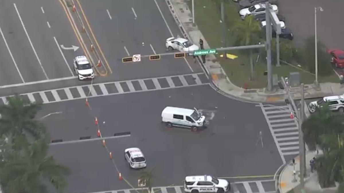Woman Struck And Killed On Sidewalk After Crash At Fort Lauderdale