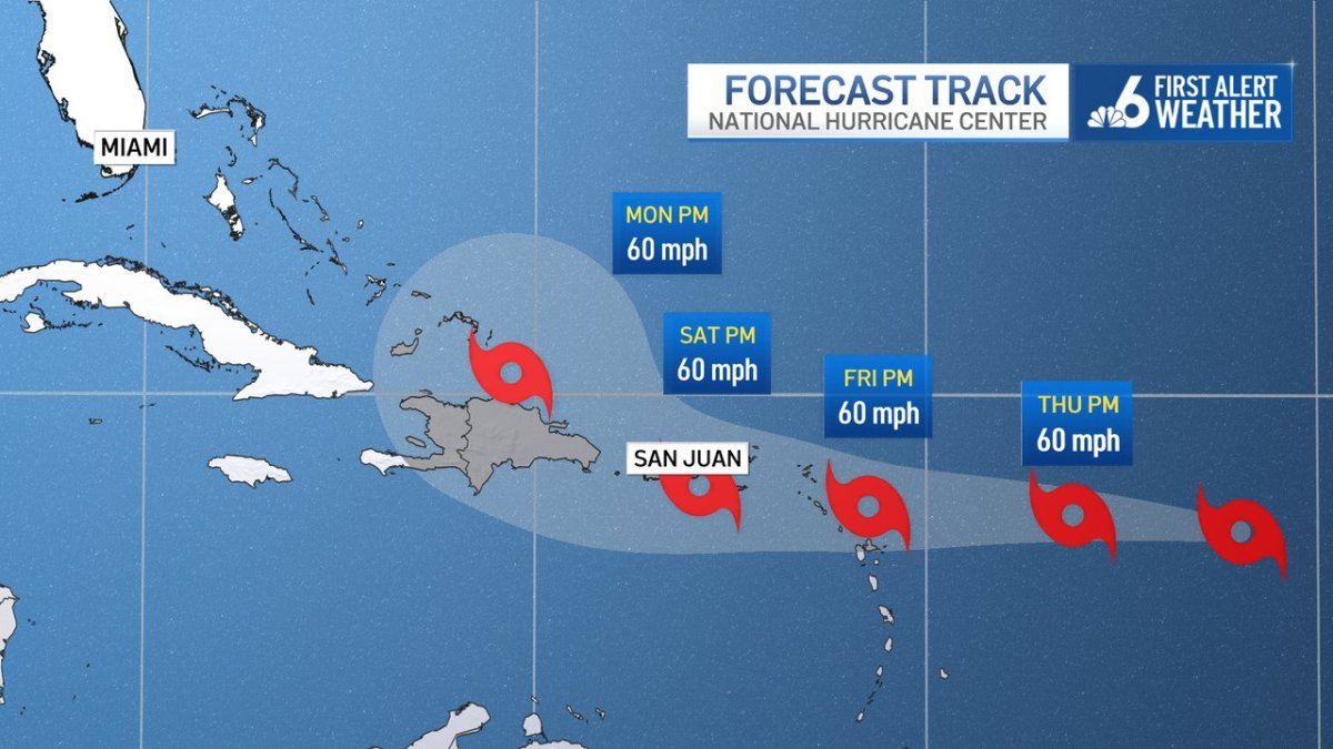 Tropical Storm Fiona Forms in the Atlantic, Becomes 6th Named System of Season – NBC 6 South Florida