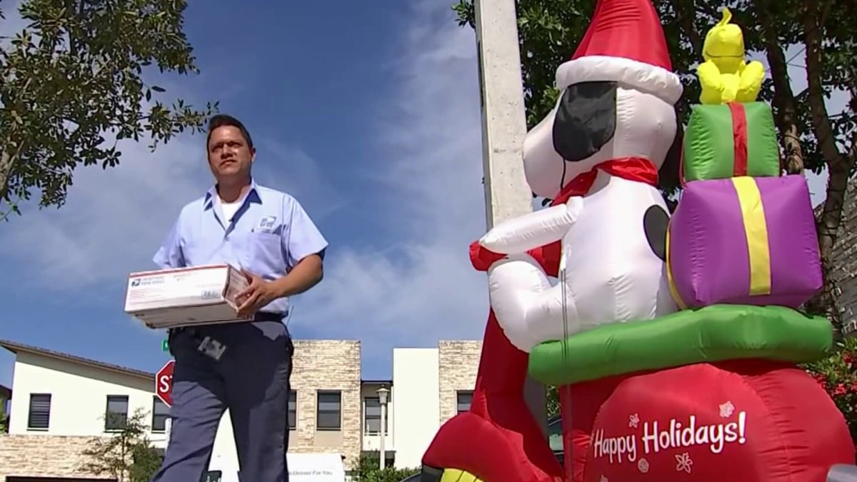 USPS Letter Carrier Works Around the Clock During Holiday Delivery Rush ...